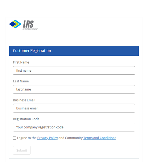 LRS Support Portal