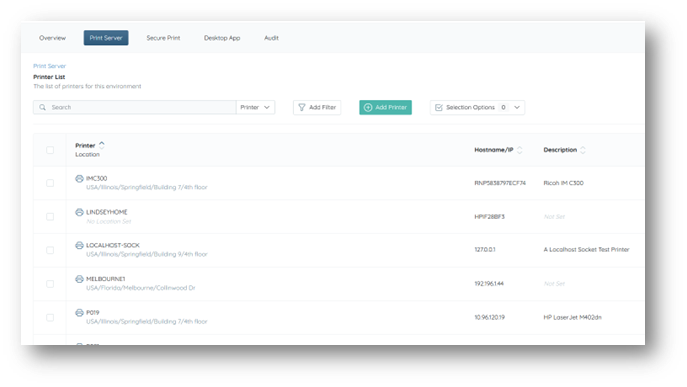 VPSX/DirectPrint Cloud – Saas Cloud Print Server